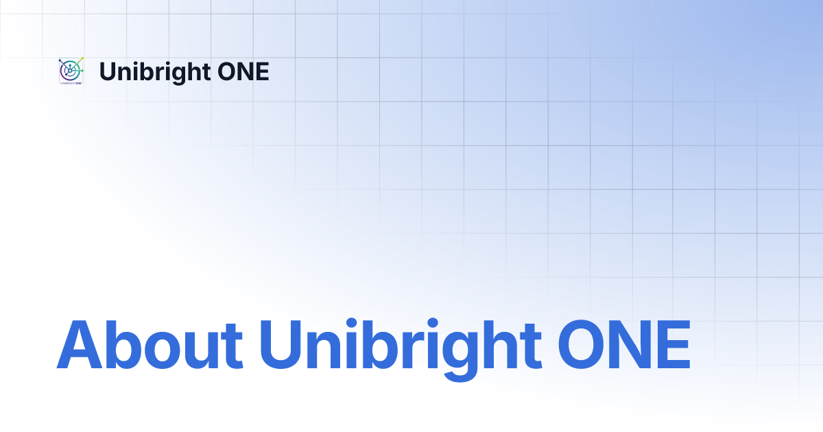 About Unibright ONE | Unibright ONE